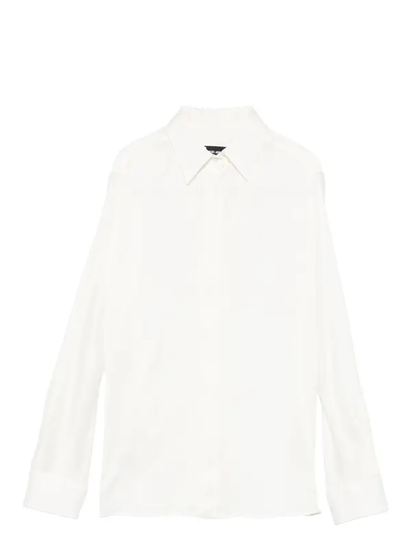 Giorgio Armani Charmeuse Shirt - Neutrals