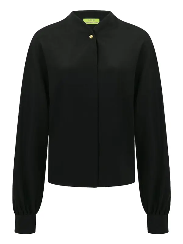 Shanghai Tang Jade-button Blouse - Black