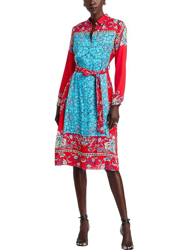 Elie Tahari Paulina Printed Shirtdress - Isle Of Capri Print