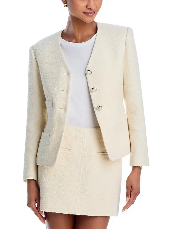 A.L.C. Luca Tweed Blazer - Off White
