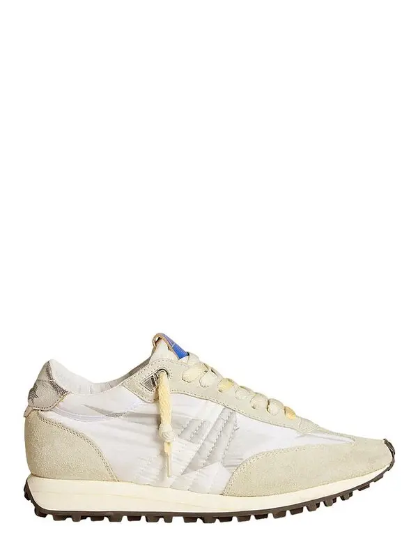GOLDEN GOOSE Running Marathon Star Sneakers - White / Gray
