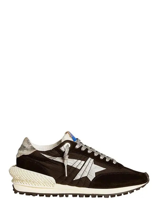 GOLDEN GOOSE Running Marathon Star Sneakers - Black / Silver