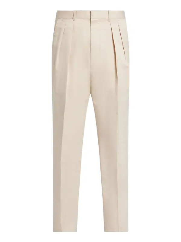 TOM FORD Pleated Trousers - Neutrals