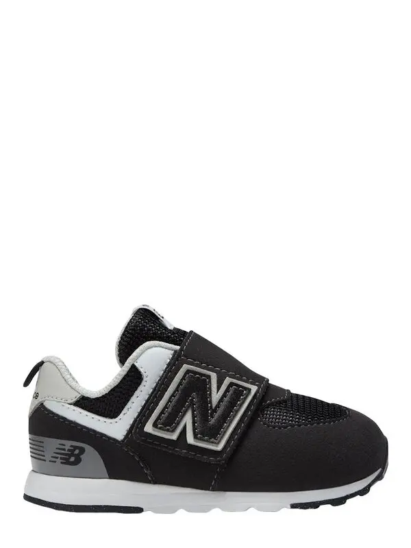 NEW BALANCE 574 Hook And Loop Sneakers - Black/silver Metallic