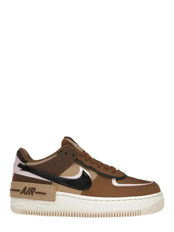 Nike Air Force 1 Low Shadow Sneakers - Light British Tan/pink Foam/hemp