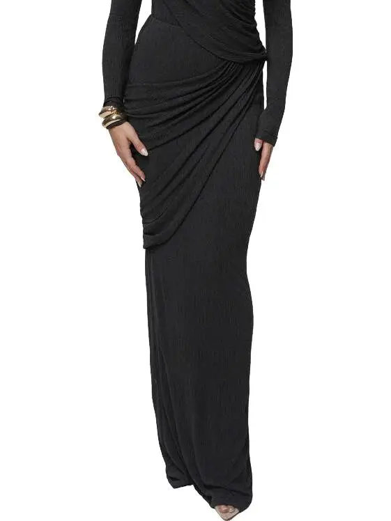 JLUXLABEL Paradise Hills Maxi Skirt - Black
