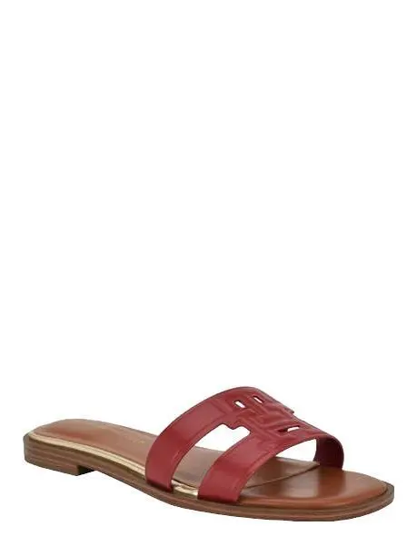 Tommy Hilfiger Terenz Slide Sandal - Medium Red