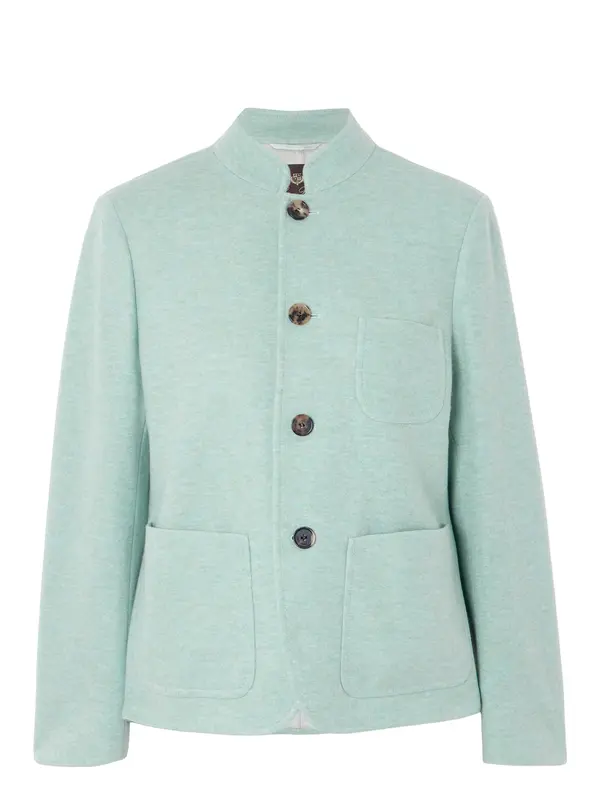 Loro Piana Mini Spagna Cashmere-blend Jacket - Green