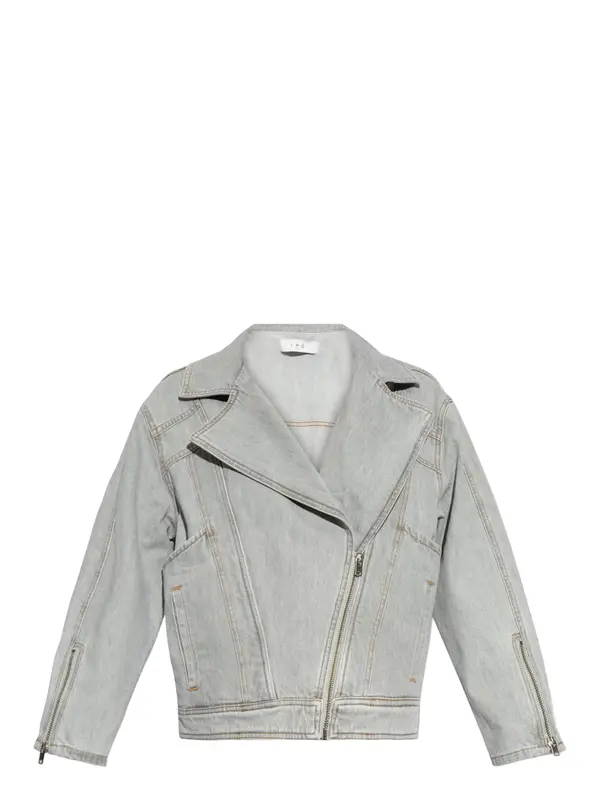 IRO PARIS Hugo Biker Jacket - Grey