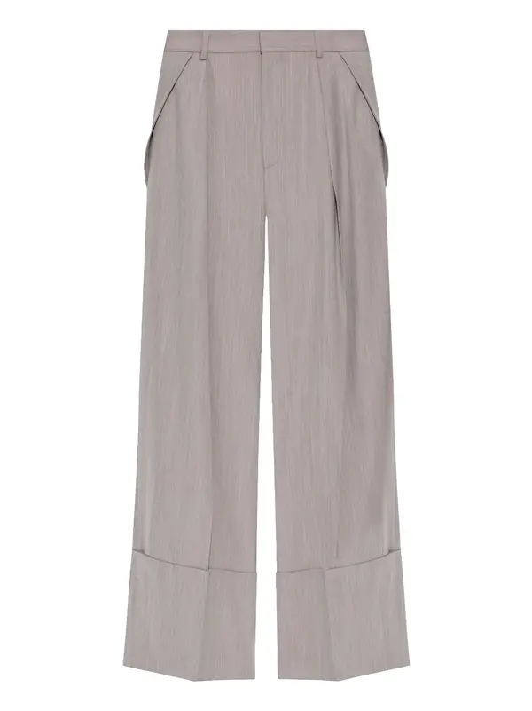 Victoria Beckham Wide-leg Trousers - Grey