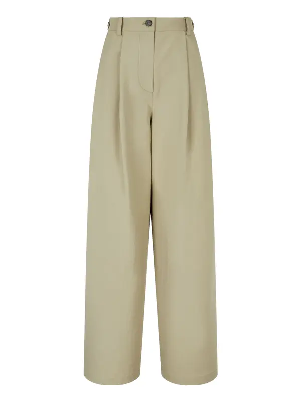 STUDIO TOMBOY Rear-pocket Trousers - Neutrals