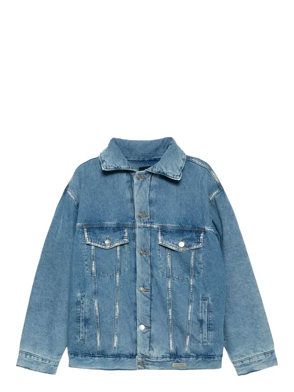 GROUND ZERO Button-up Denim Jacket - Blue