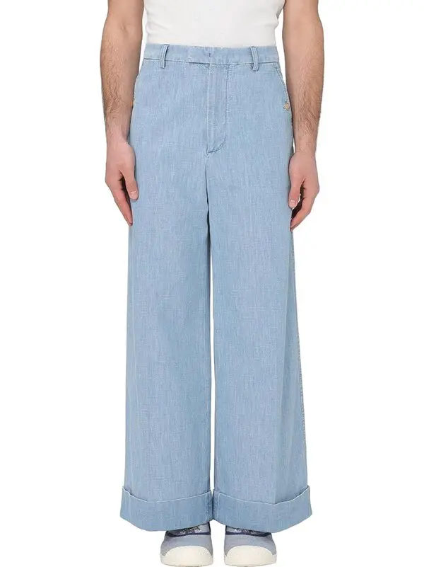 Valentino Garavani Wide Leg Jeans - Denim