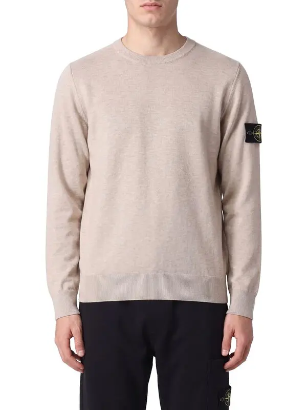 Stone Island Crew Neck Sweater - Beige
