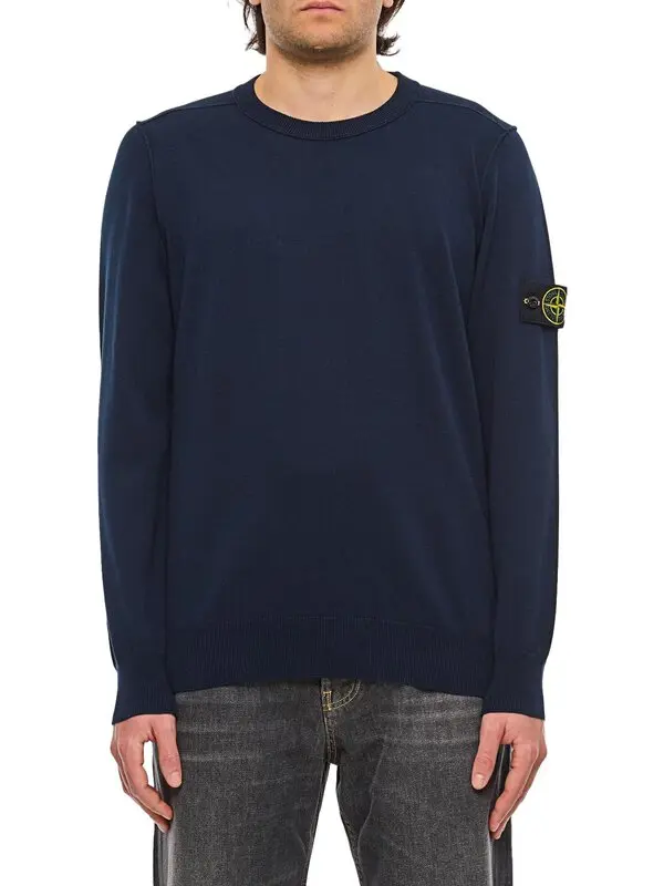 Stone Island Crew Neck Sweater - Navy