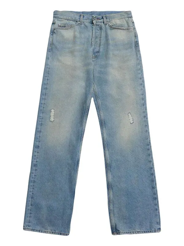 Palm Angels Monogram Loose Denim - Blue