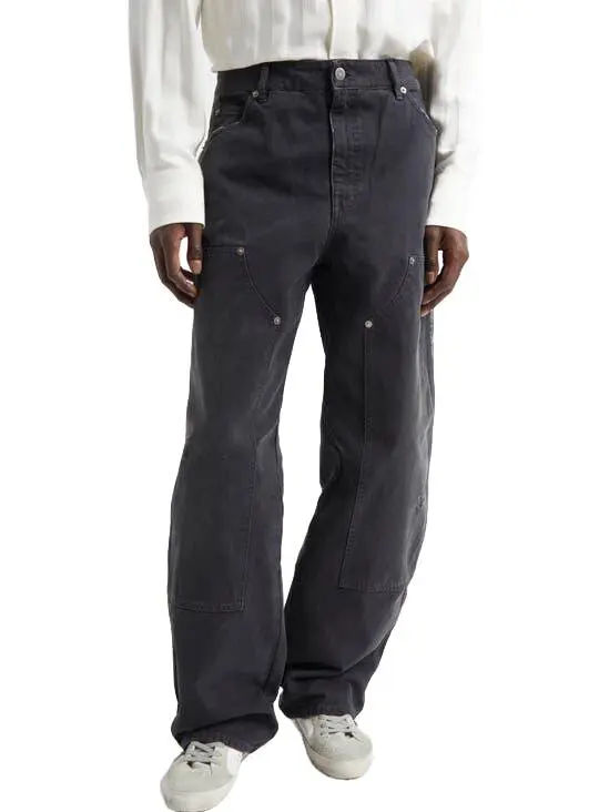 GOLDEN GOOSE Journey Painter Pants - Black