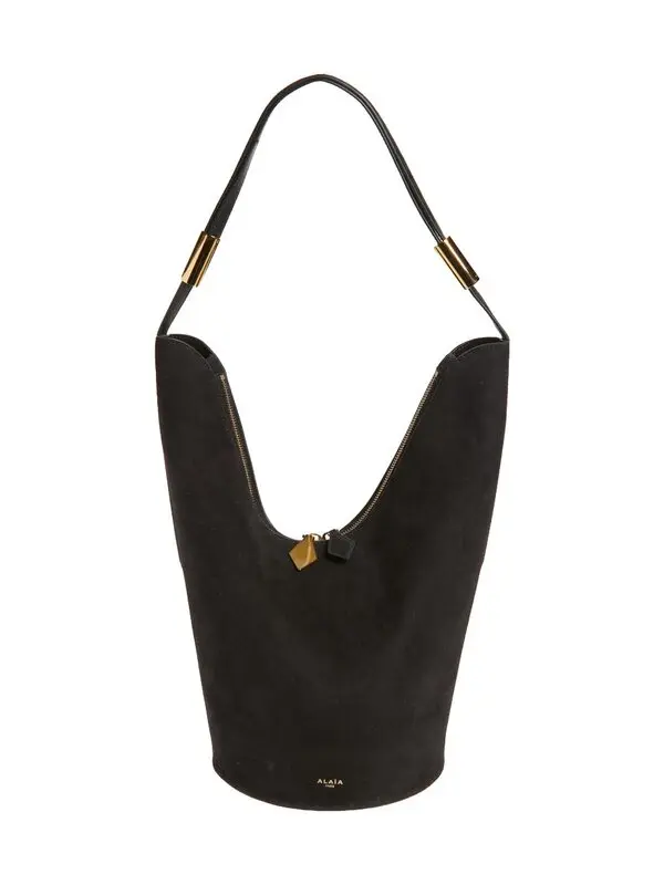 Alaïa Shape Leather Shoulder Bag - Noir