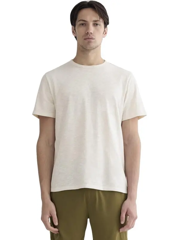 Everlane Rec Crew Neck Tshirt - Heathered Oat
