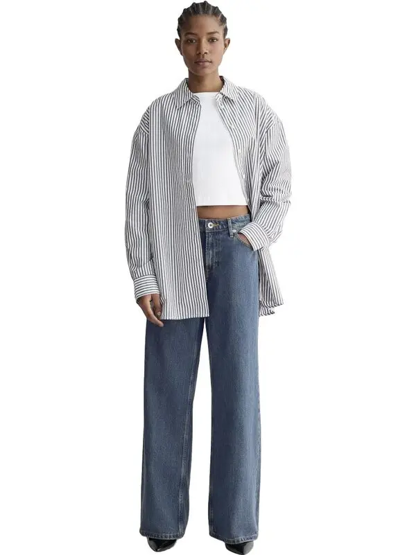 Everlane Low-key Wide Leg Jean - Medium Blue