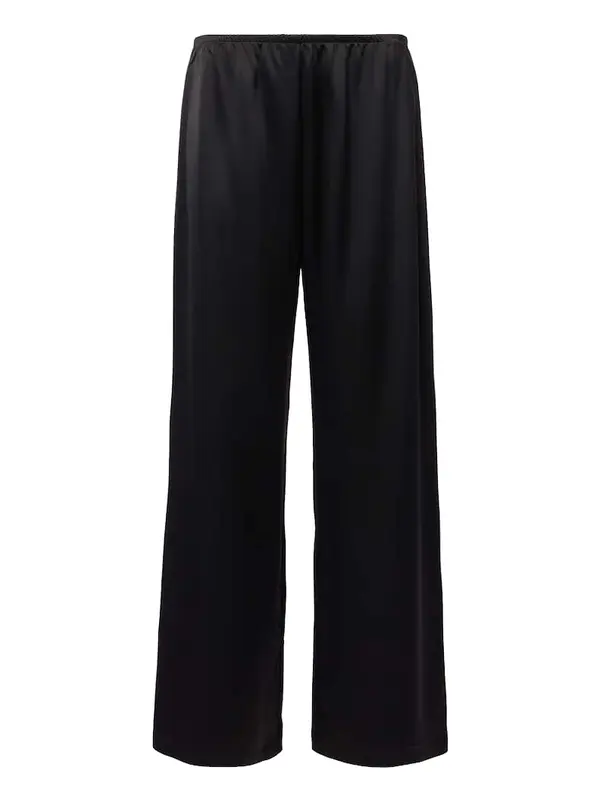 LESET Barb High-rise Wide-leg Pants - Black