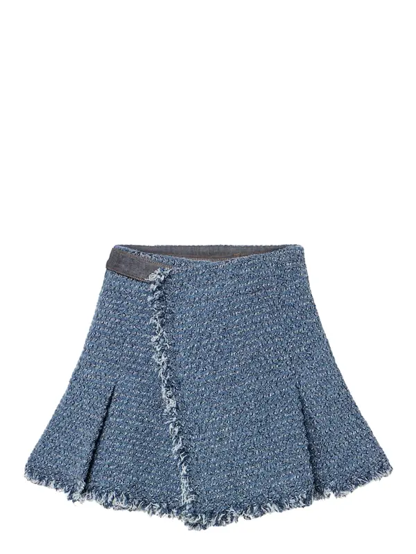 Sacai Punching Denim Shorts - Blue