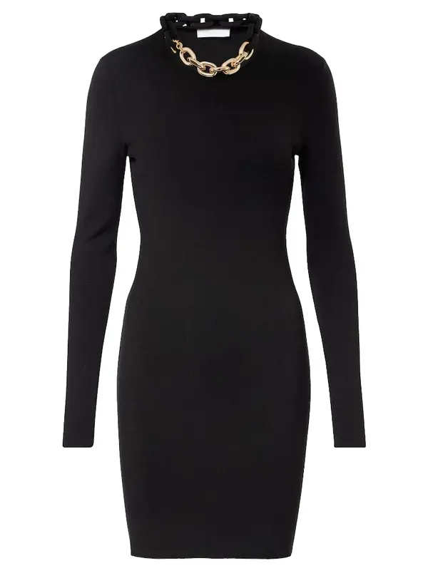 Rabanne Chain-detail Minidress - Black