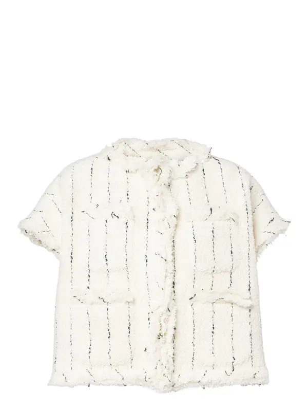 Sacai Tweed Vest - White