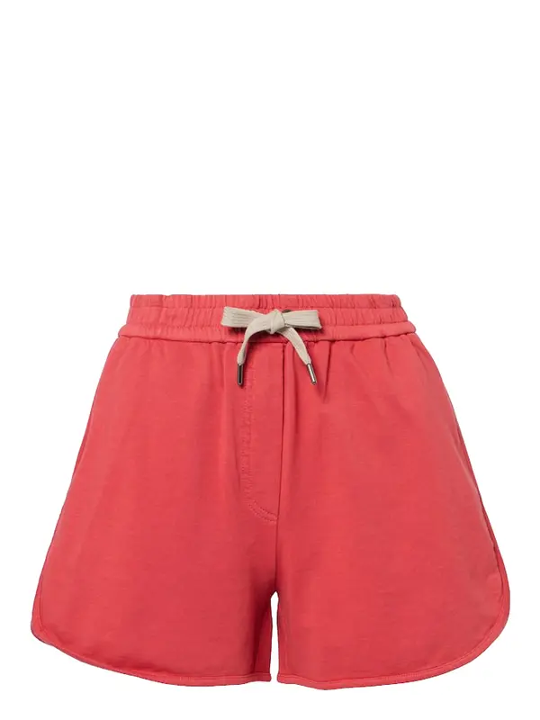 Brunello Cucinelli Cotton Shorts - Red