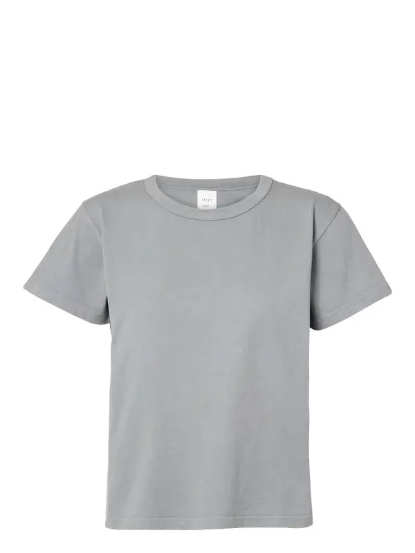 LESET Margo Cotton Jersey T-shirt - Grey