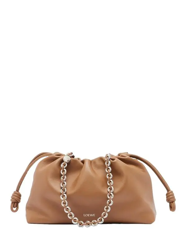 Loewe Flamenco Medium Leather Shoulder Bag - Brown