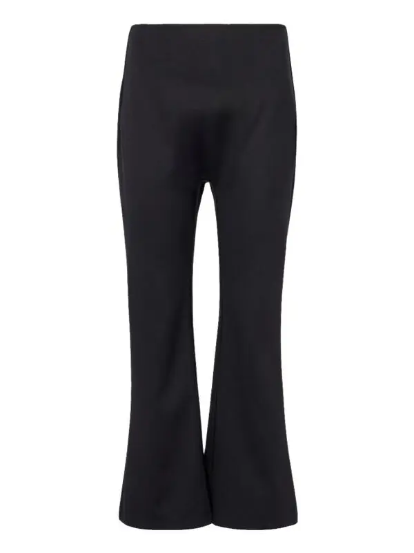 LESET Cropped Flared Pants - Black