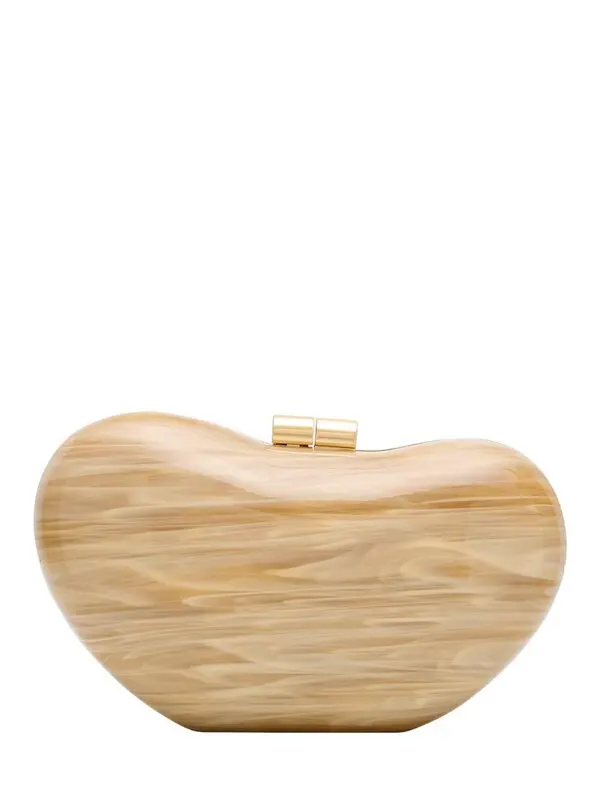 Simkhai Shadow Horn Clutch Bag - Ivory