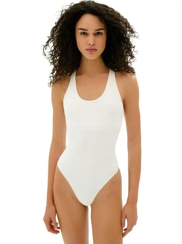 Splits59 Suki Airweight Bodysuit - White