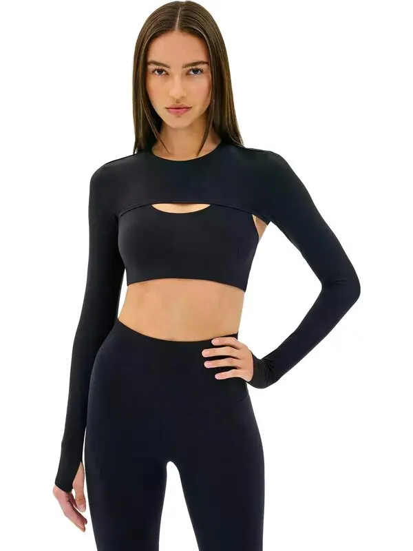 Splits59 Amelia Airweight Lite Shrug - Black