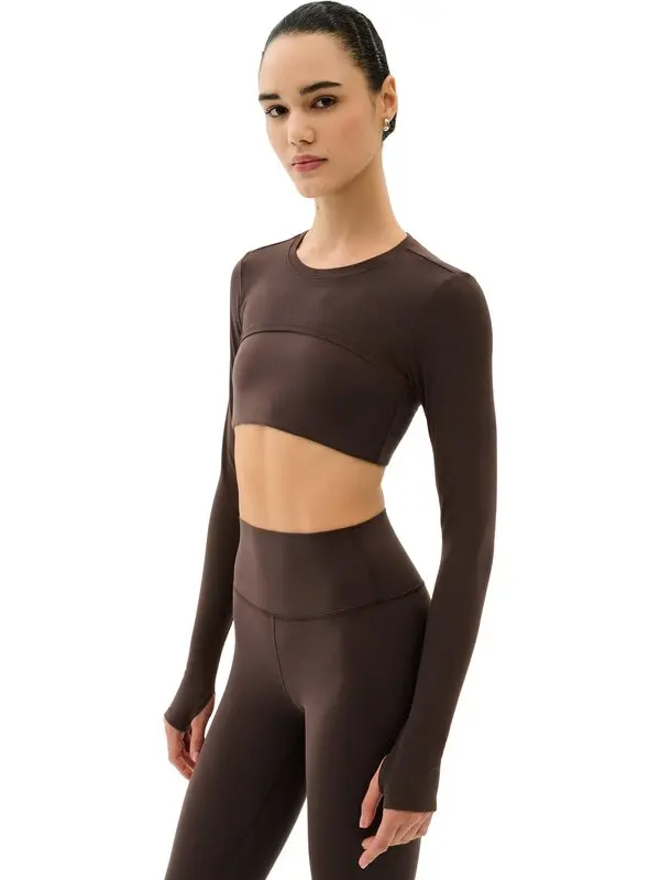 Splits59 Amelia Airweight Lite Shrug - Dark Chocolate