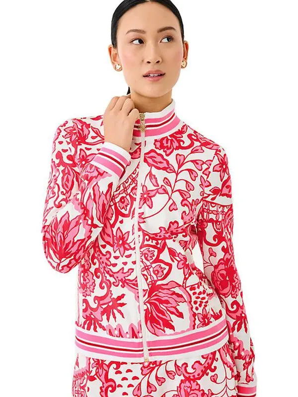 Lilly Pulitzer® Upf 50+ Luxletic Regate Jacket - Coconut Spicy Socialite