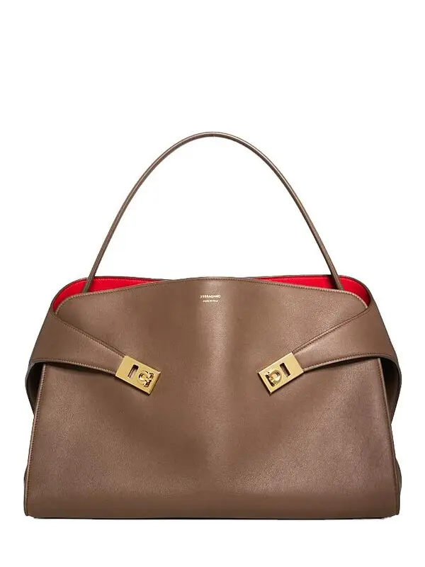 FERRAGAMO Hug Handbag - Clay