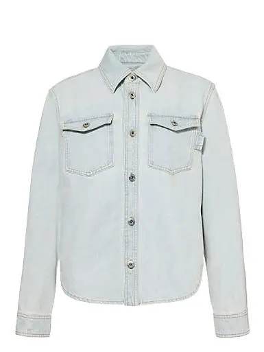 Bottega Veneta Extra Bleached Denim Jacket - Light Blue