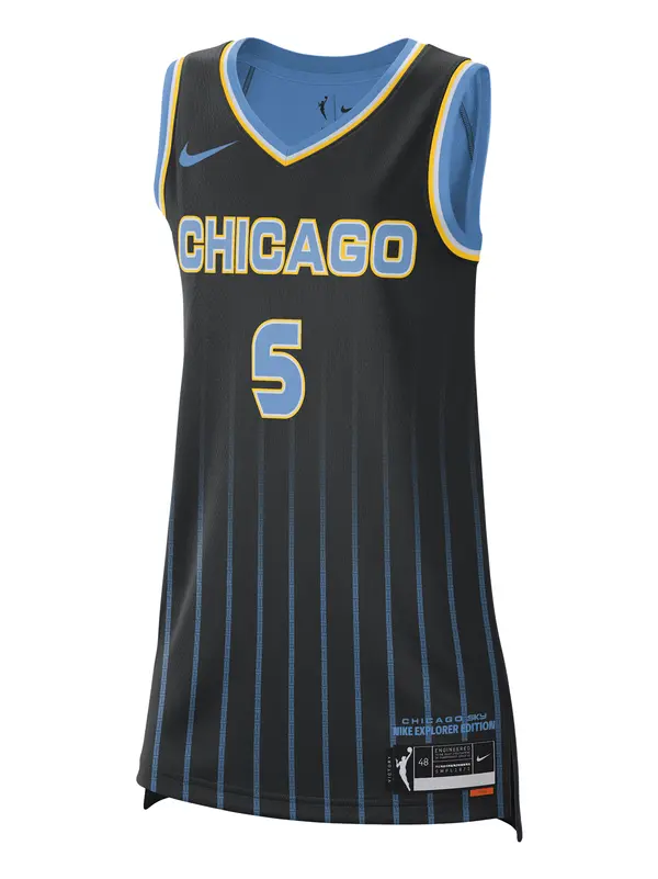 Nike Chicago Sky Explorer Edition Dri-fit Wnba Victory Jersey - Black