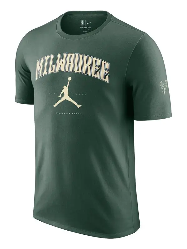 Nike Milwaukee Bucks Essential Jordan Nba T-shirt - Green