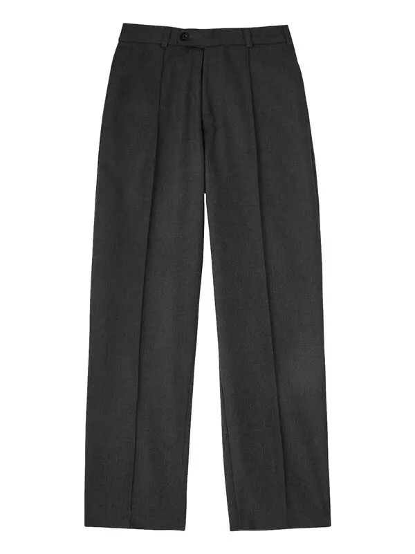 ABOUT:BLANK Straight-leg Woven Trousers - Charcoal