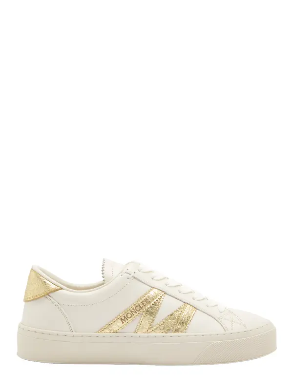 Moncler Monaco Panelled Suede Sneakers - Yellow Light