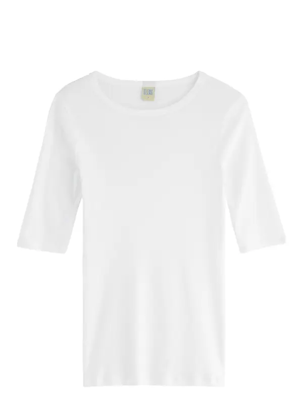 FLORE FLORE Anna Cotton T-shirt - White