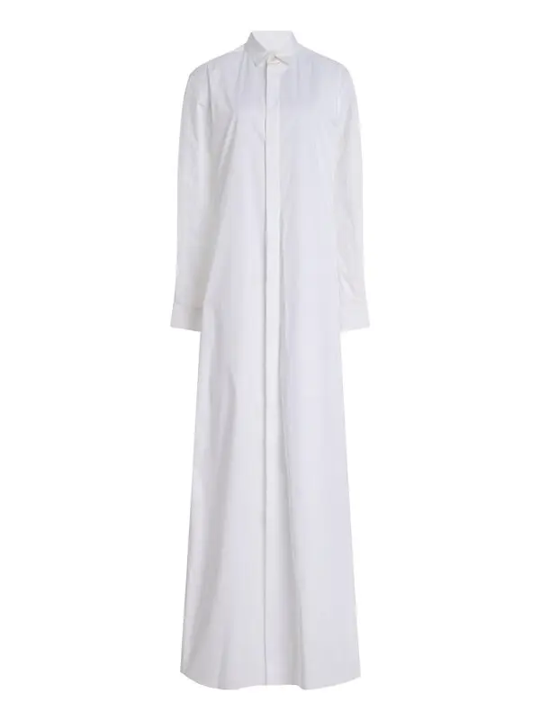 Burc Akyol Cotton Poplin Shirt Dress - White
