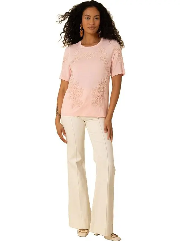 Hale Bob Itzel Slim-fit Top - Pink