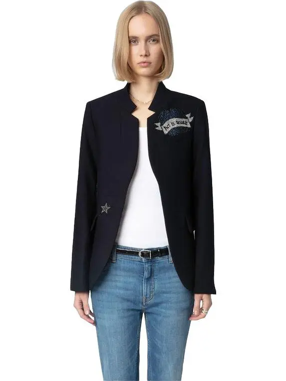 Zadig&Voltaire Very Bis Blazer - Navy