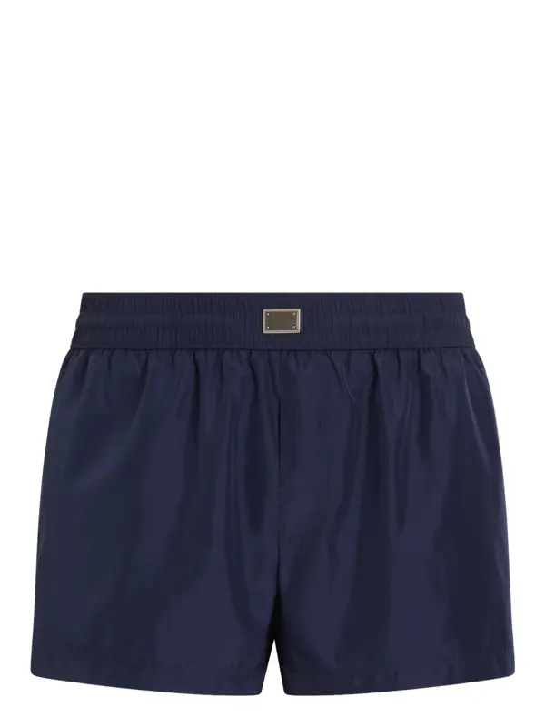 Dolce & Gabbana Short Swim Trunks With Tag - Blue