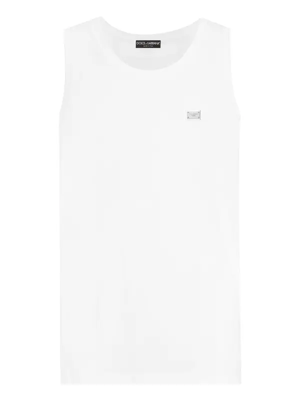 Dolce & Gabbana Oversize Cotton Singlet With Tag - White