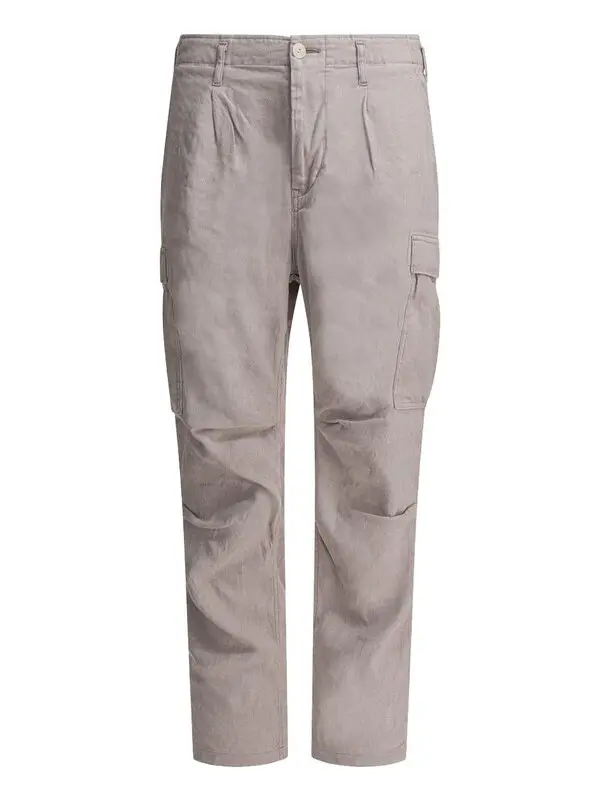 NONNATIVE Flat Front Cargo Trousers - Grey